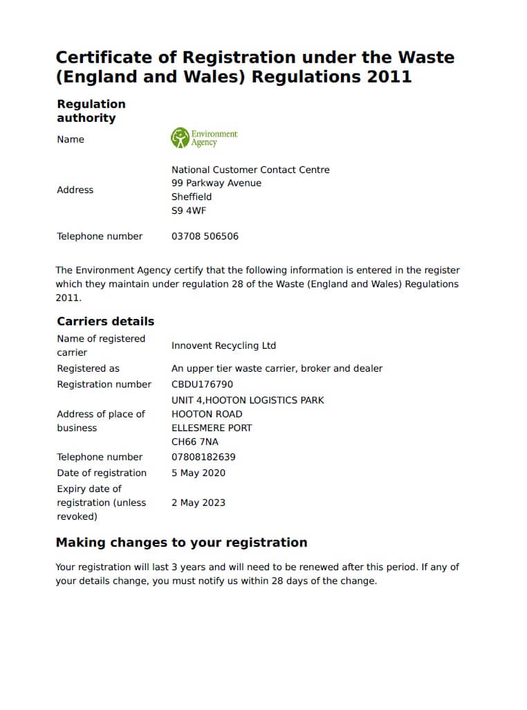 Accreditations and Certificates