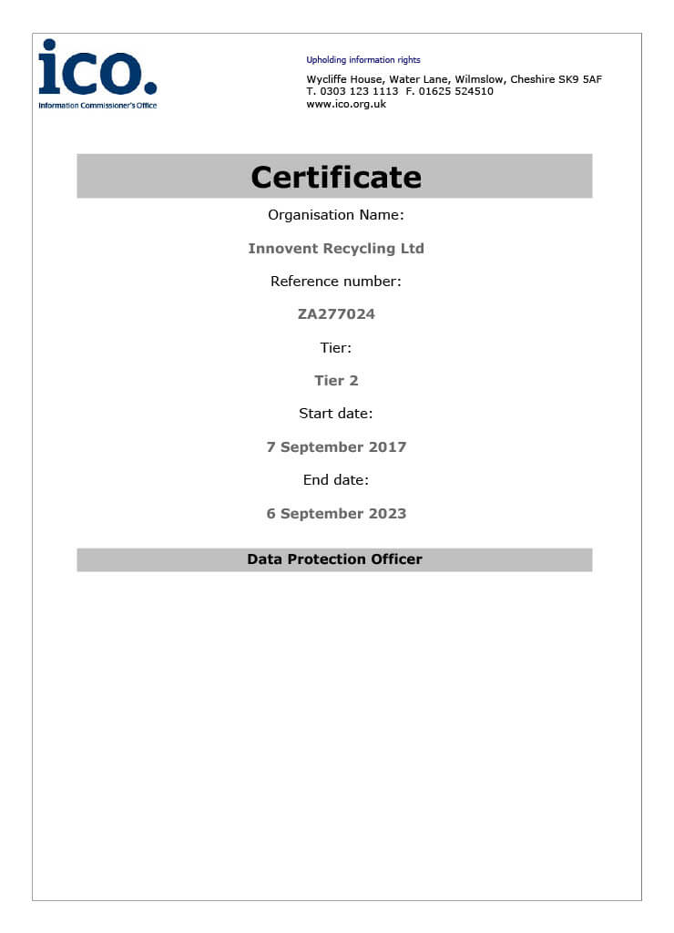 Accreditations and Certificates